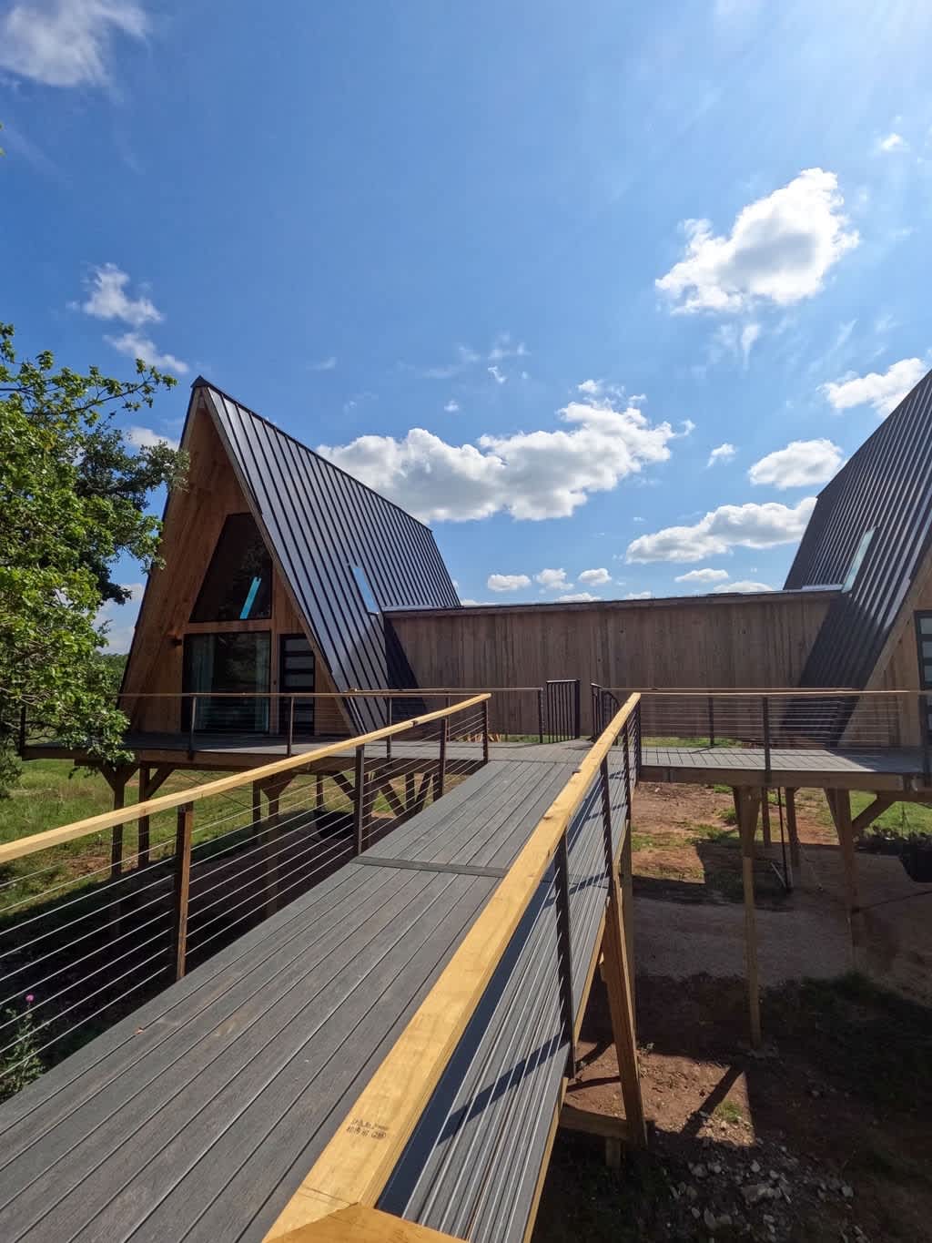 Mesquite Treehouse @ A-Frame Ranch | Fredericksburg | Porch Light ...