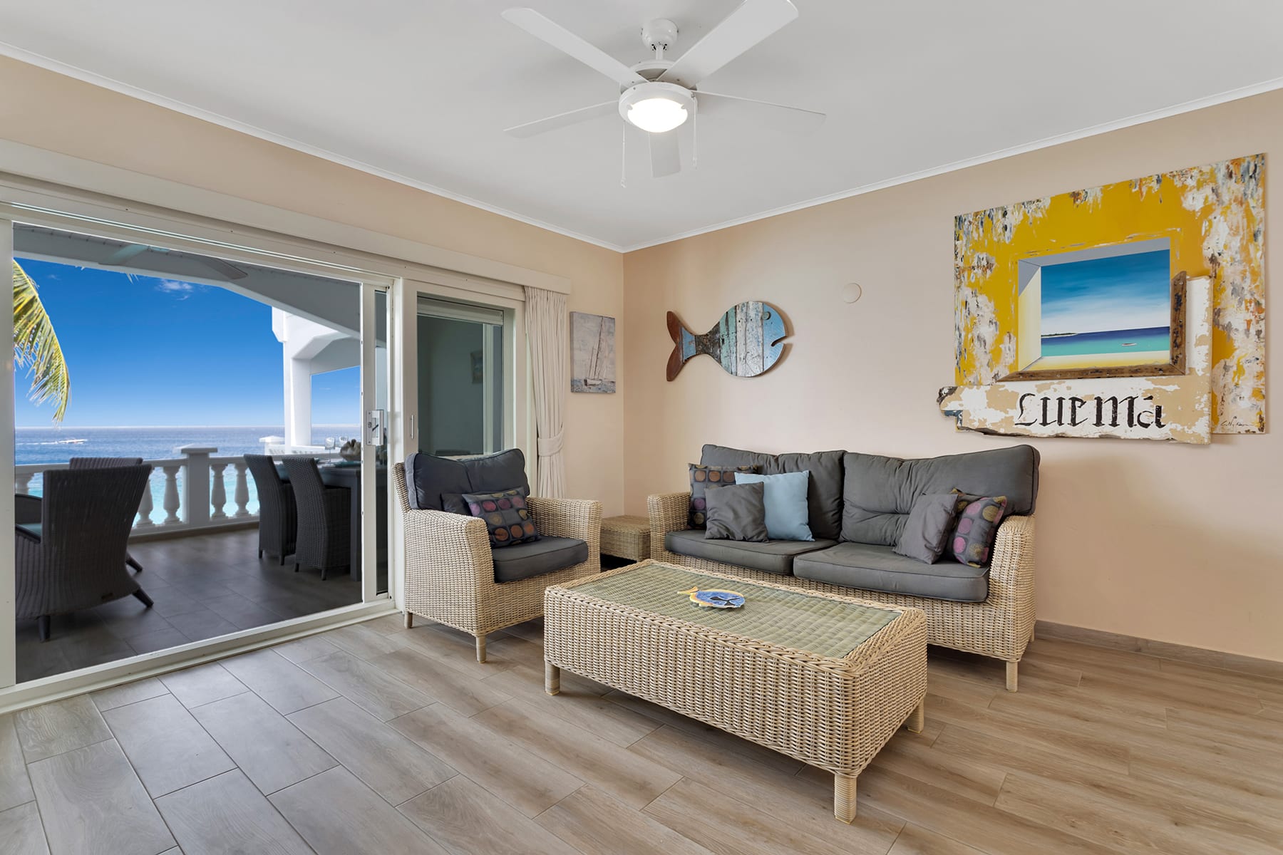 Belmar Oceanfront Apartment 12 directly by the sea with diving ...