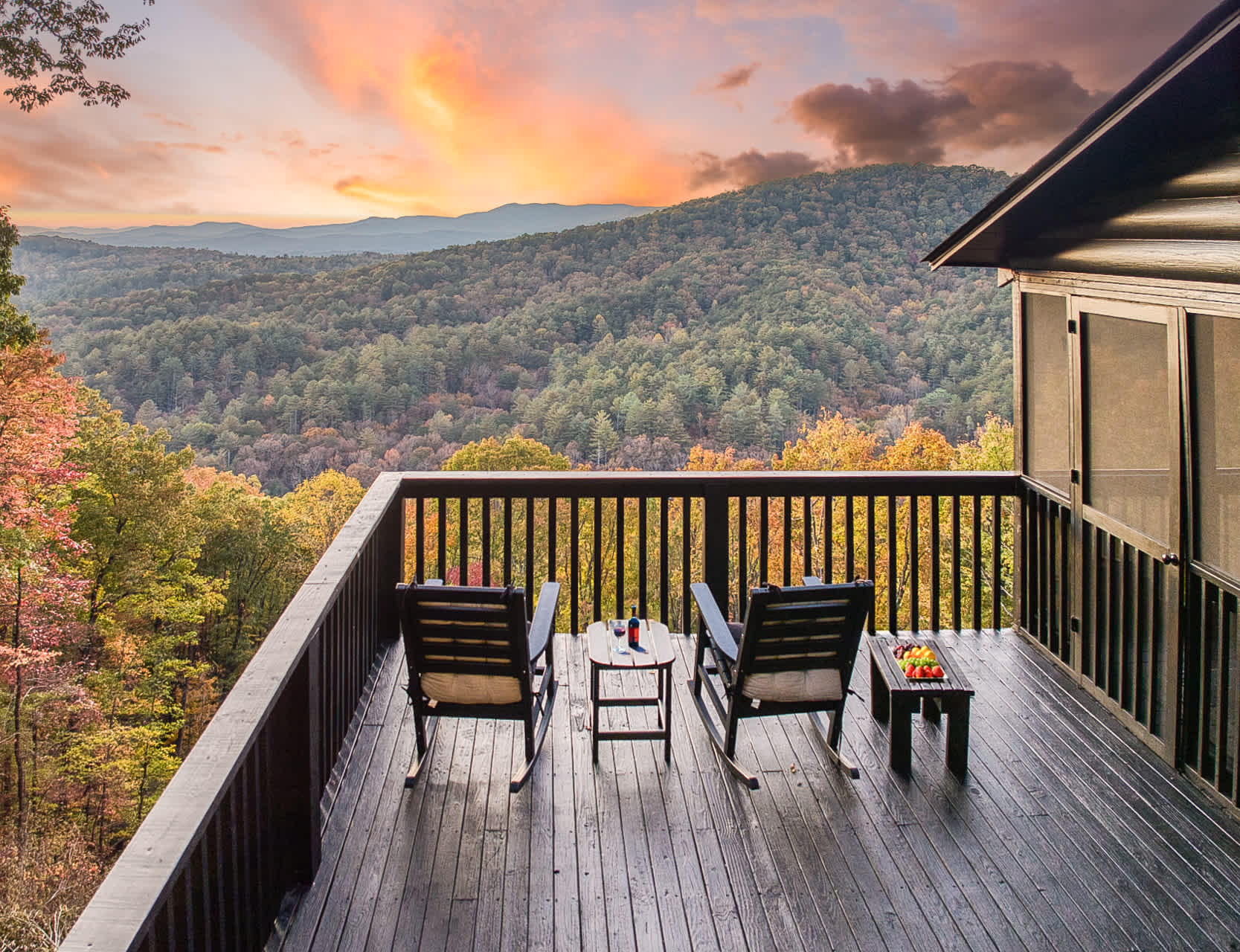 Sunset Over Blue Ridge | Cherry Log | Sunset Over Blue Ridge