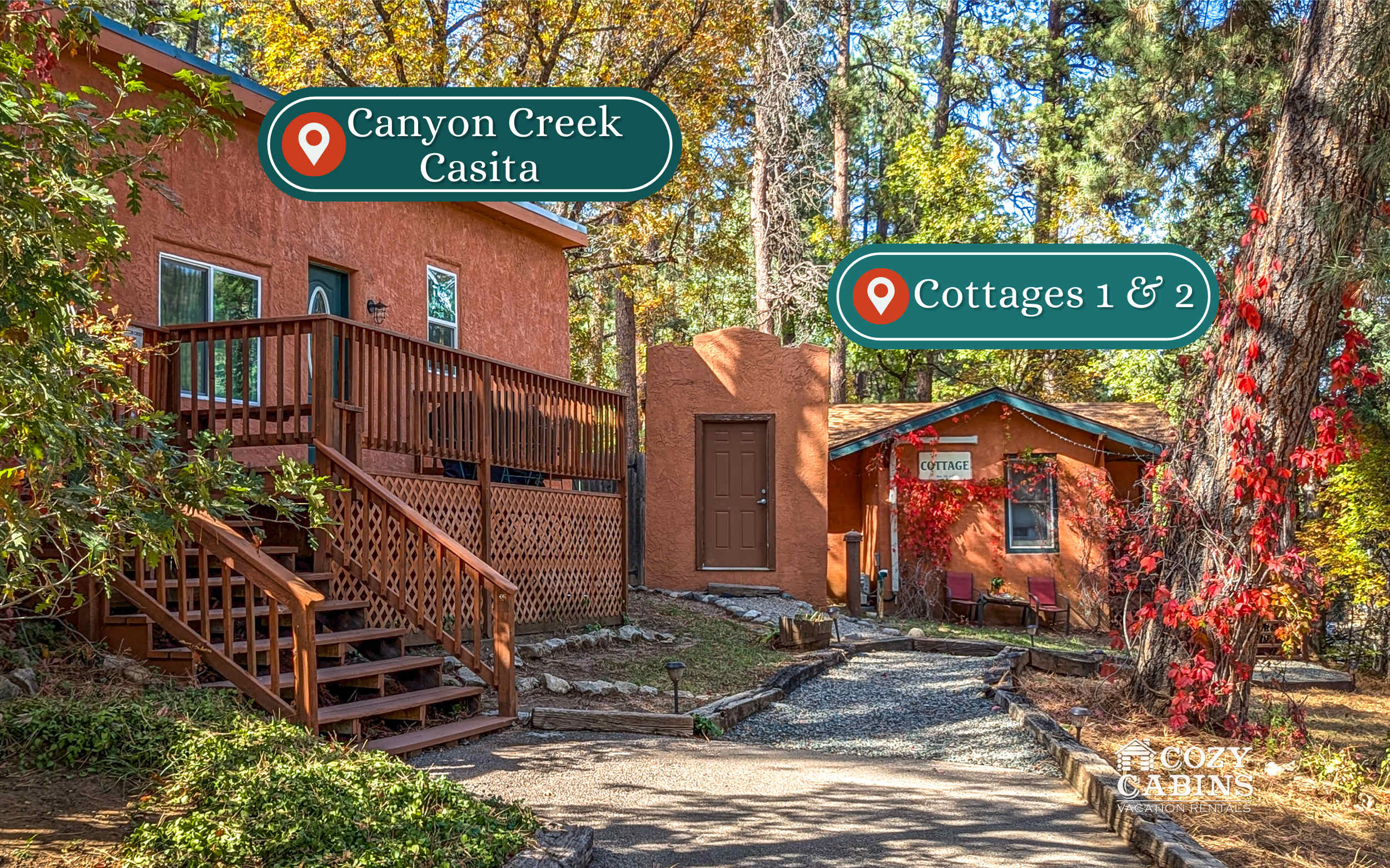 Cottages at Canyon Creek #1 | Ruidoso | Cozy Cabins