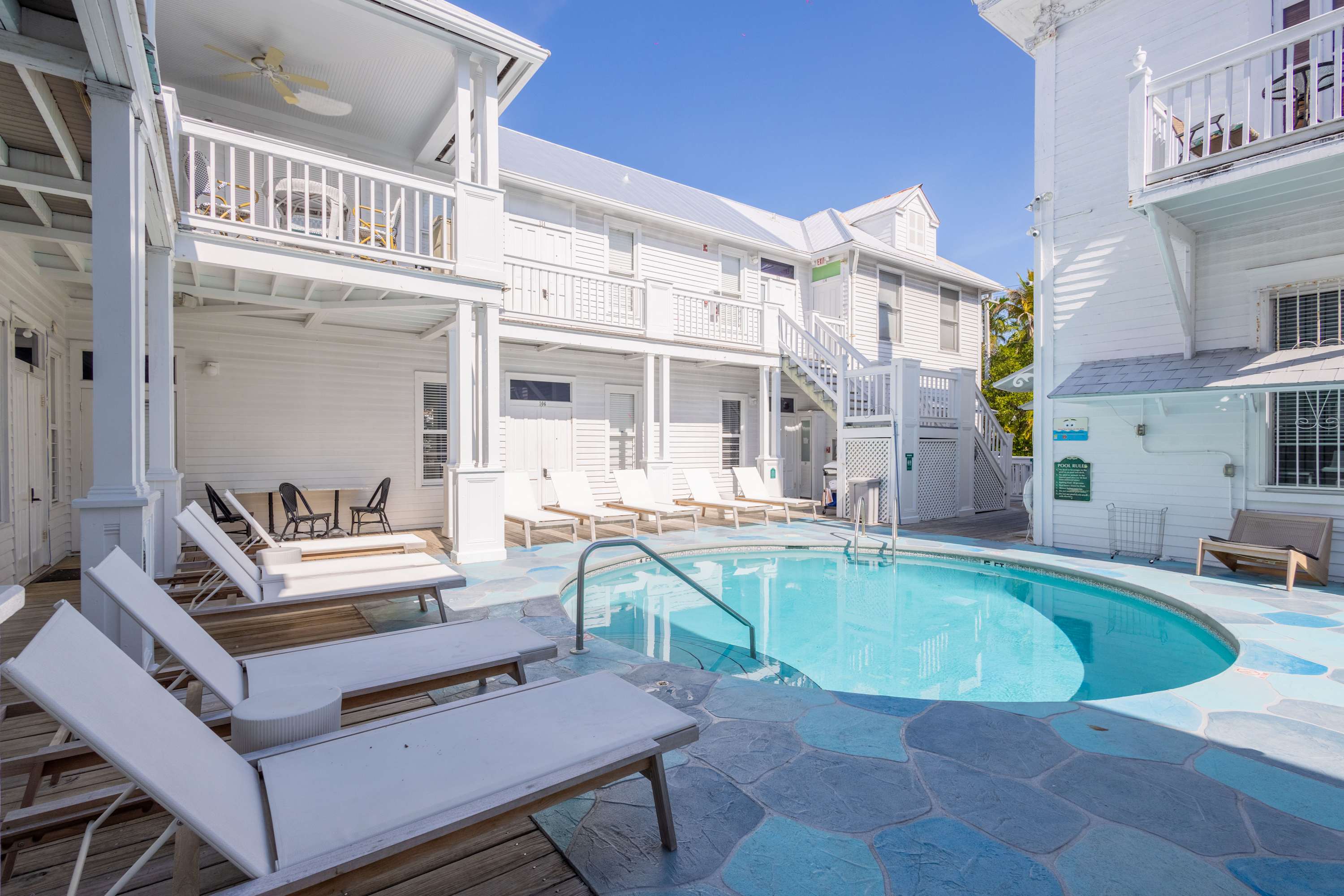 King Bed + Sleeper Sofa & Balcony -James House | Key West | Curry ...
