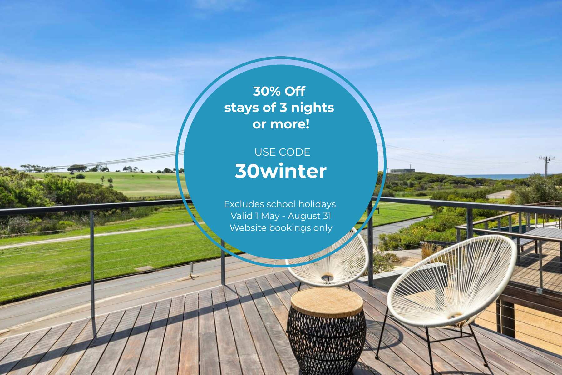 Ocean, Golf Course and Parkland Views 250m to Sand | Jan Juc | Ocean ...