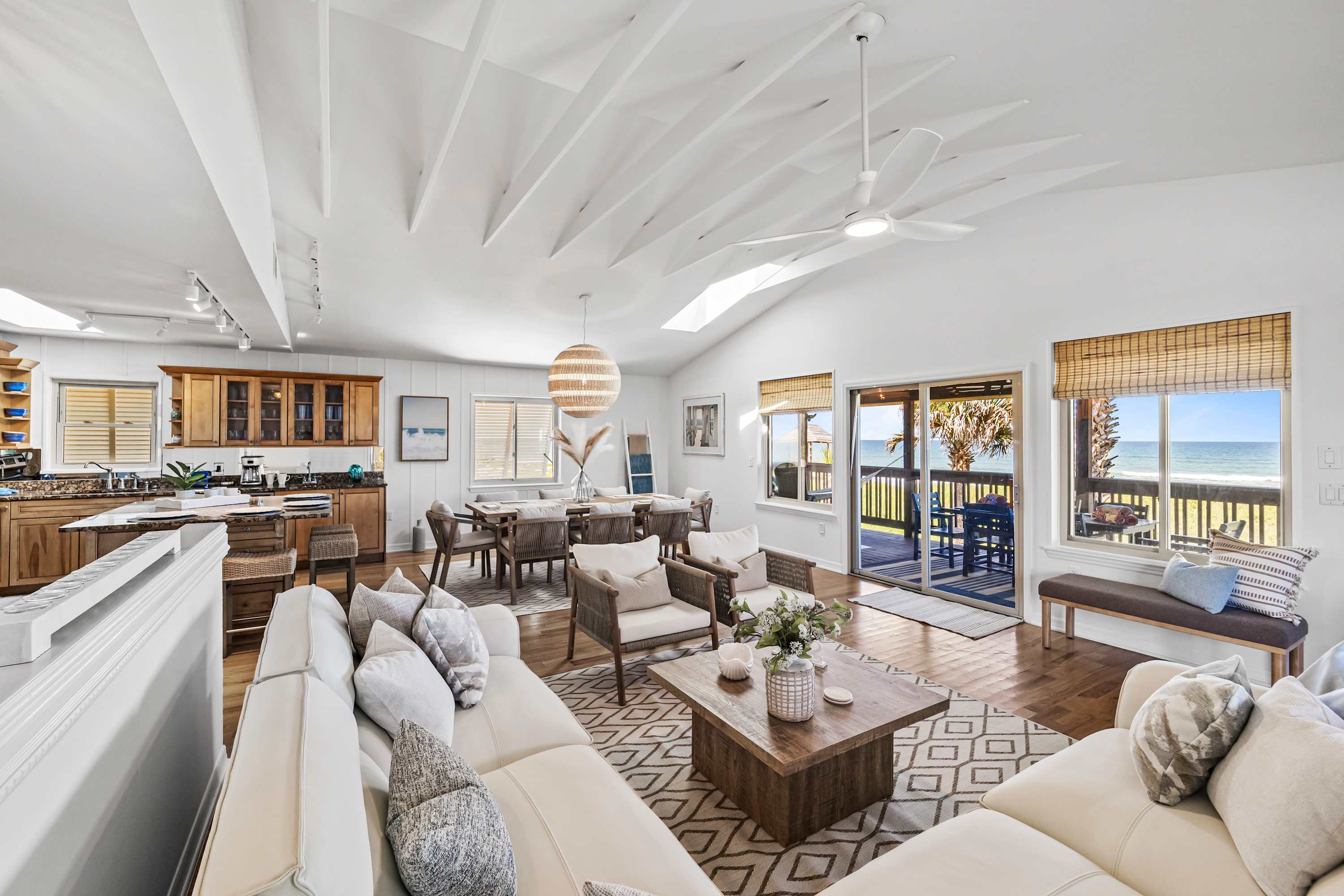 Ocean Front/Steps to the sand/Ocean deck/Pets Ok | Palm Coast | Virtual Homes Realty