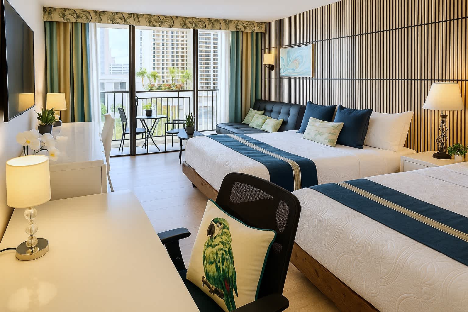 Tropical Comfort At Palms Waikiki - Walk To Ocean - O‘ahu, HI