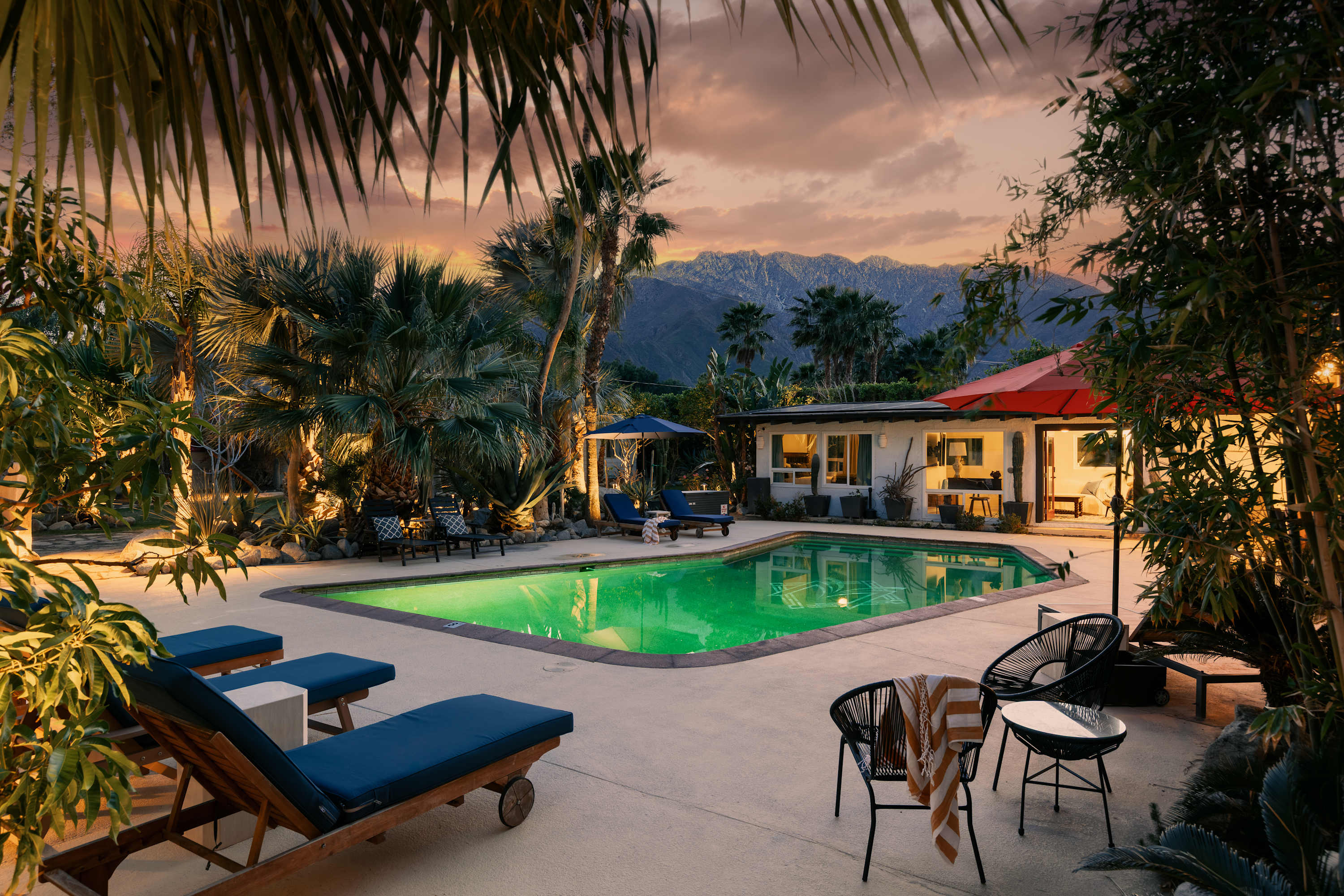 Monkey Manor - Pool, Sauna, Mtn Views, Lush Garden - Palm Springs