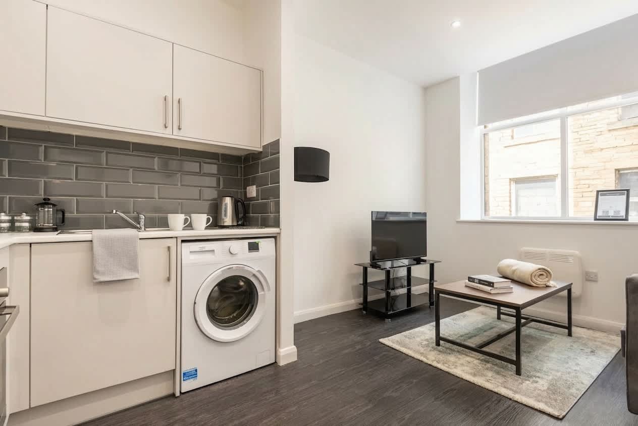 Central Bradford Modern 1 Bed Apartment W Wifi - Bradford