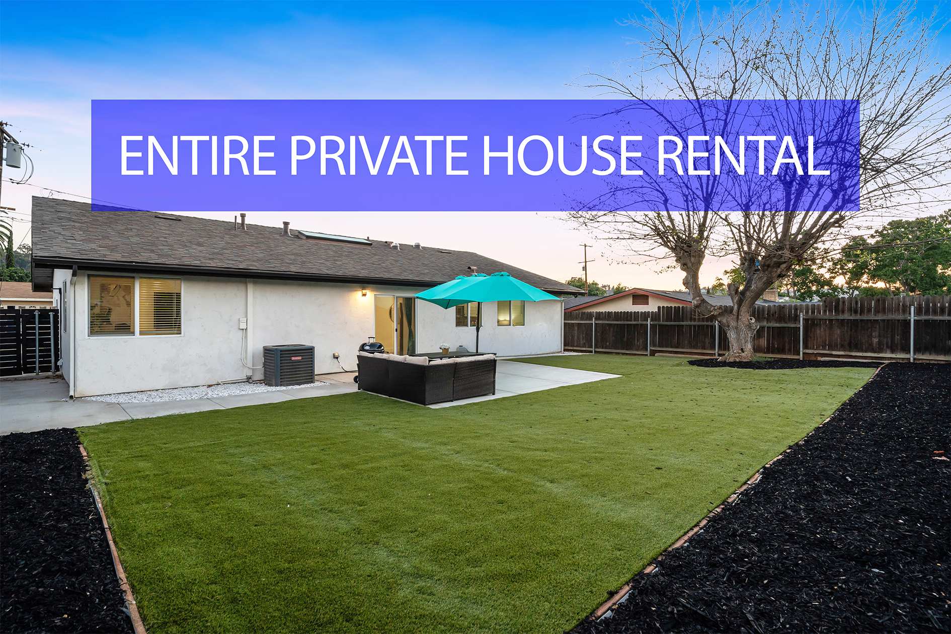 King Bed, Garage, Gate Backyard/ranch, 4br - El Cajon, CA