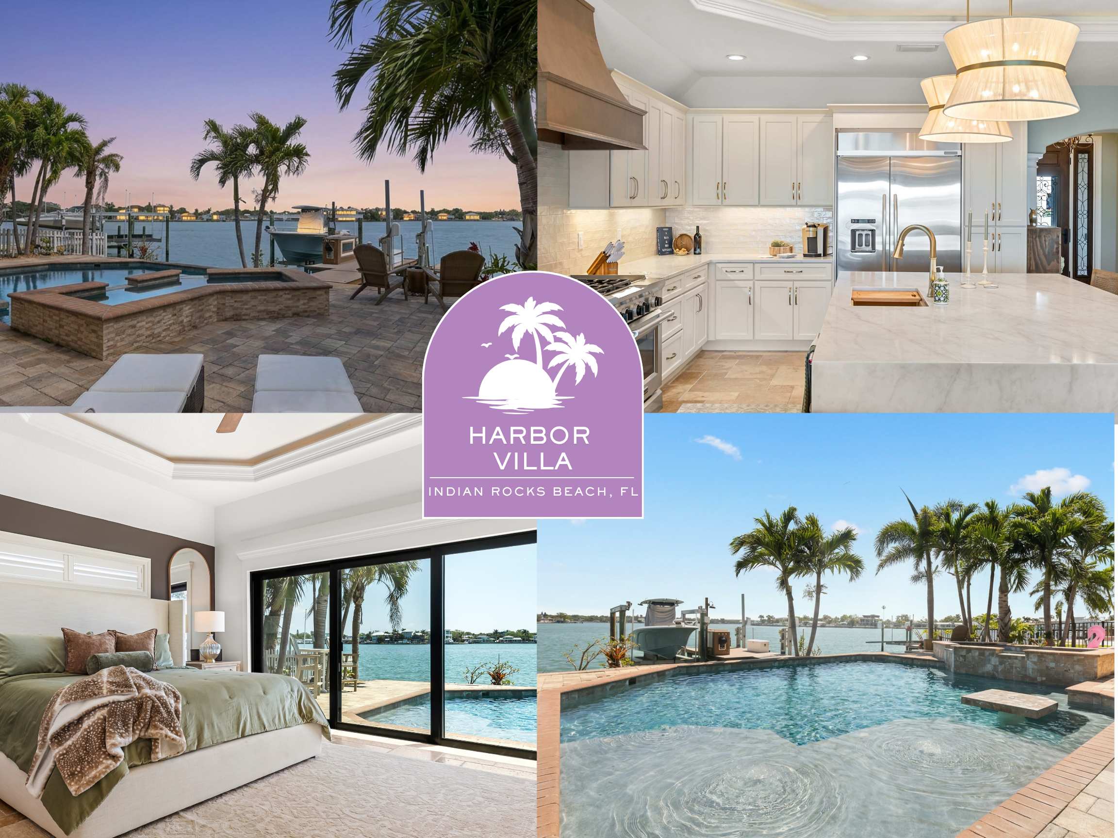Harbor Villa | Waterfront Pool & Spa | Firepit - Indian Rocks Beach, FL