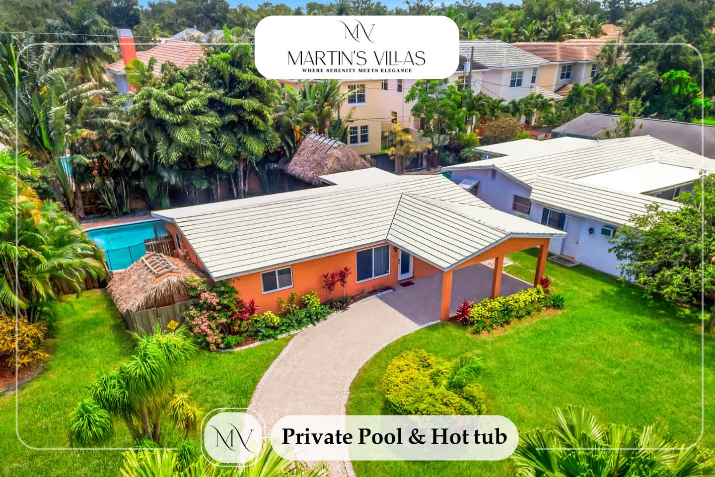Resort-style Villa With Saltwater Pool And Tiki Hut - Stunning Escape - The Bahamas