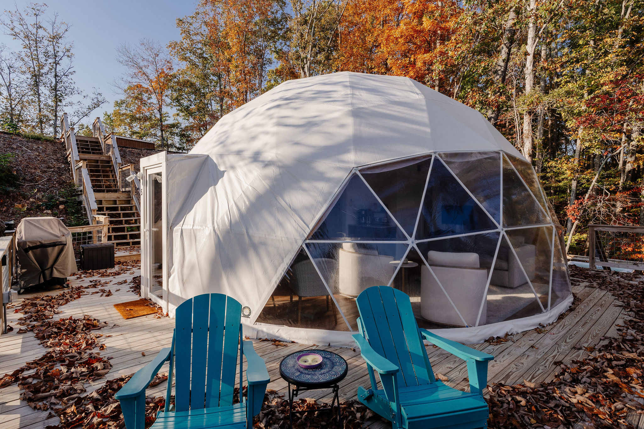 Luxury Burgess Falls Dome at Center Hill Lake - Tennessee Glamping
