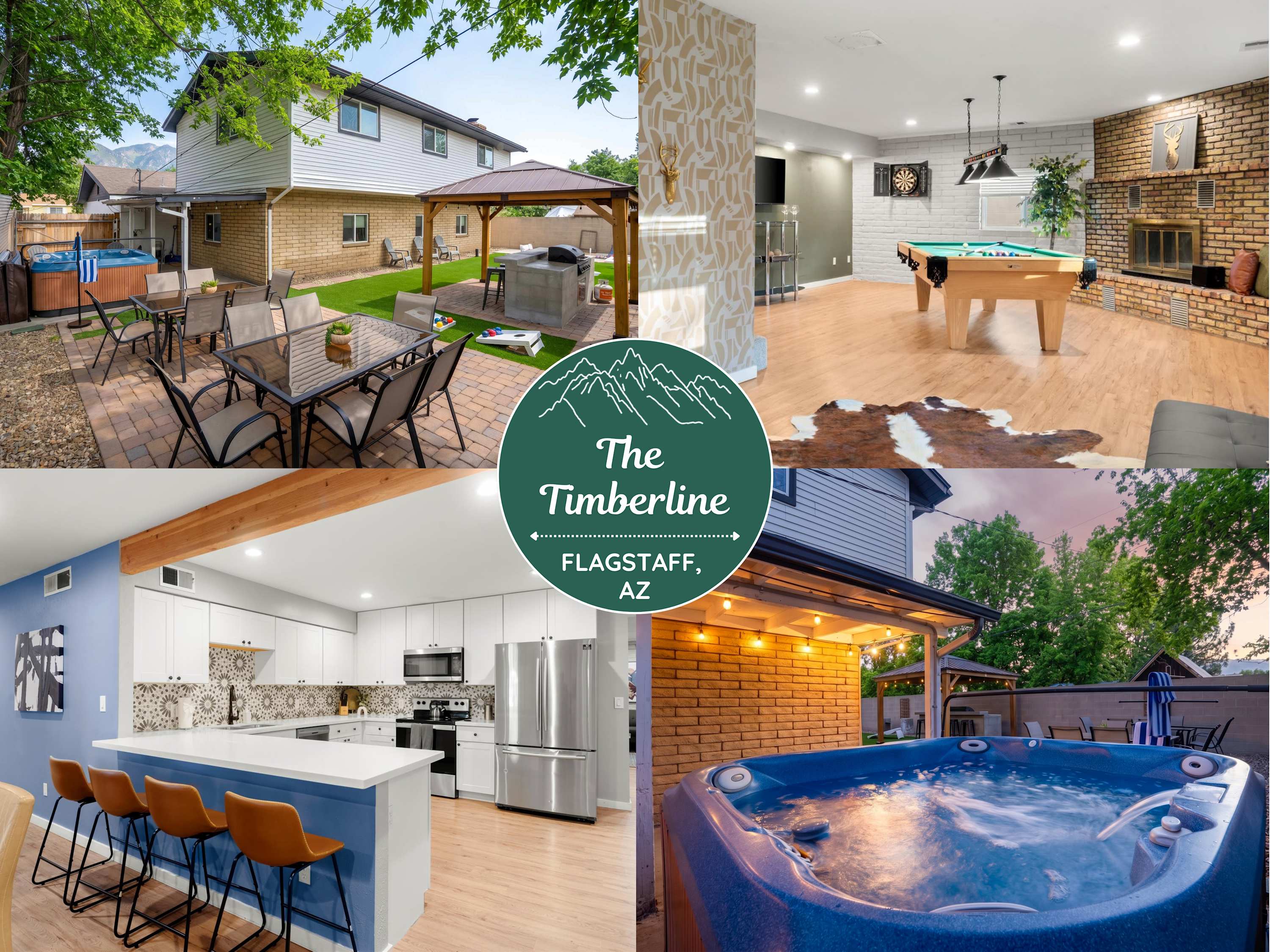 The Timberline: Hot Tub | Bocce Ball | Cozy Vibes - Flagstaff, AZ