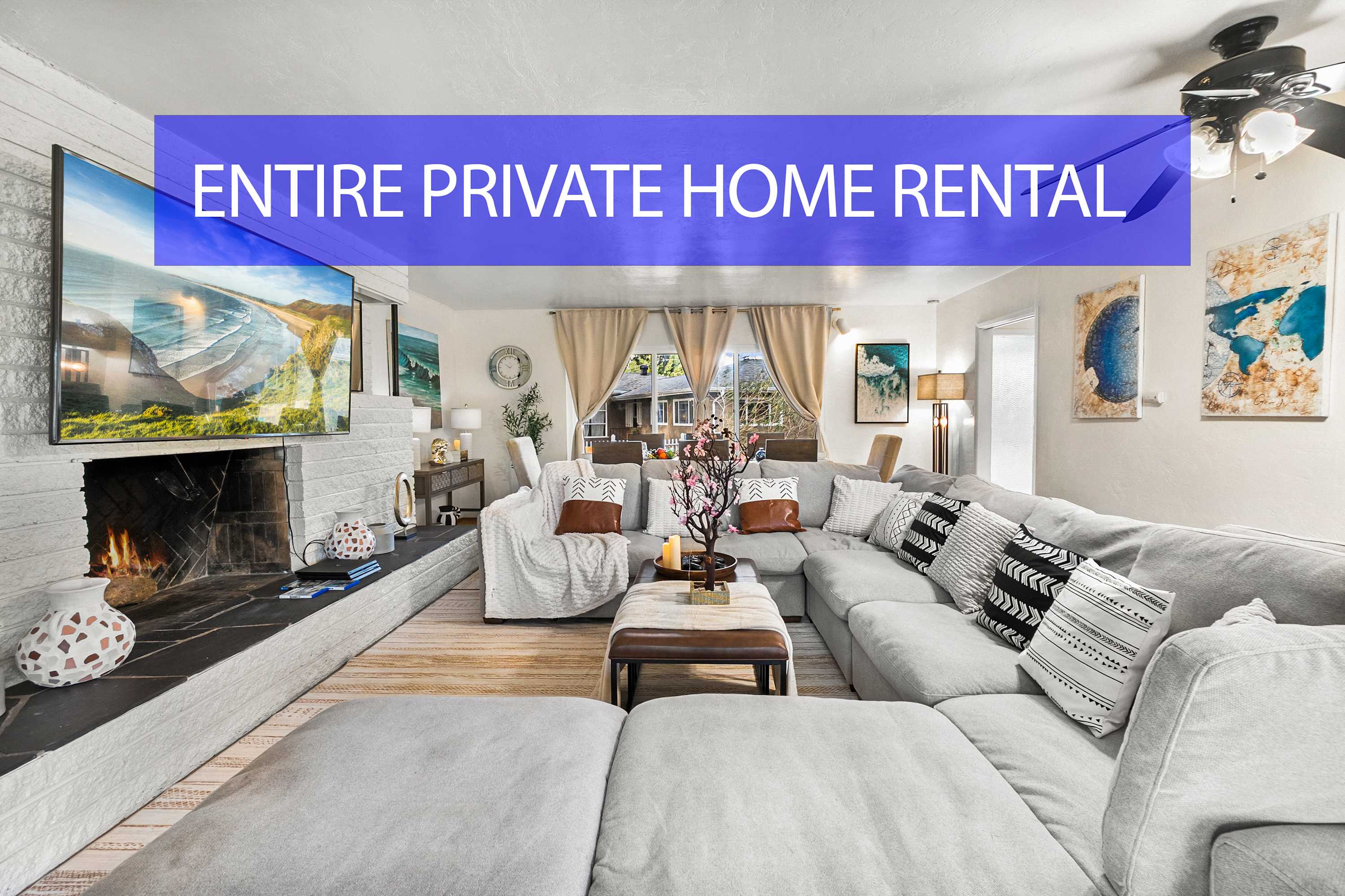 Spacious Kingbed Ranch Style, Prime Area, 4br/2bth - La Mesa, CA