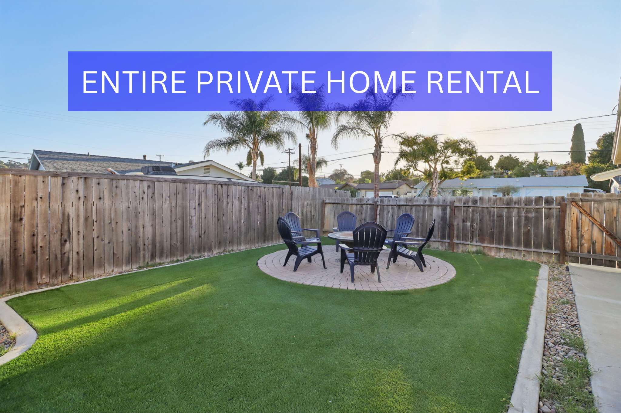 Gated Yard, King Bed, 2 Living Rooms, Ranch Style - San Diego, CA