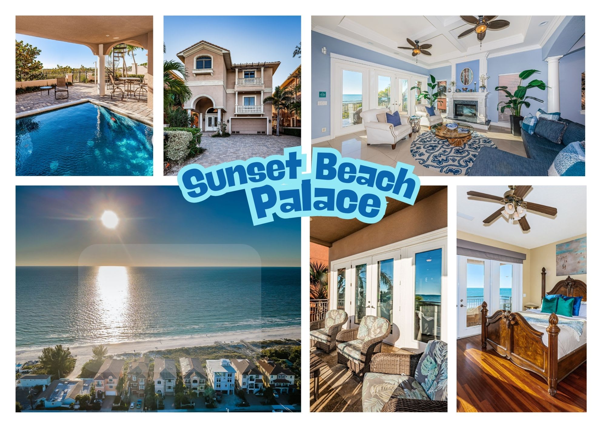 Sunset Beach Palace 5br Beachfront Home - St. Petersburg, FL