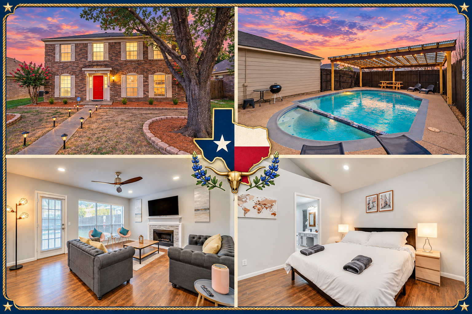 Spacious 5br/2.5b Home With Pool - Grand Prairie, TX