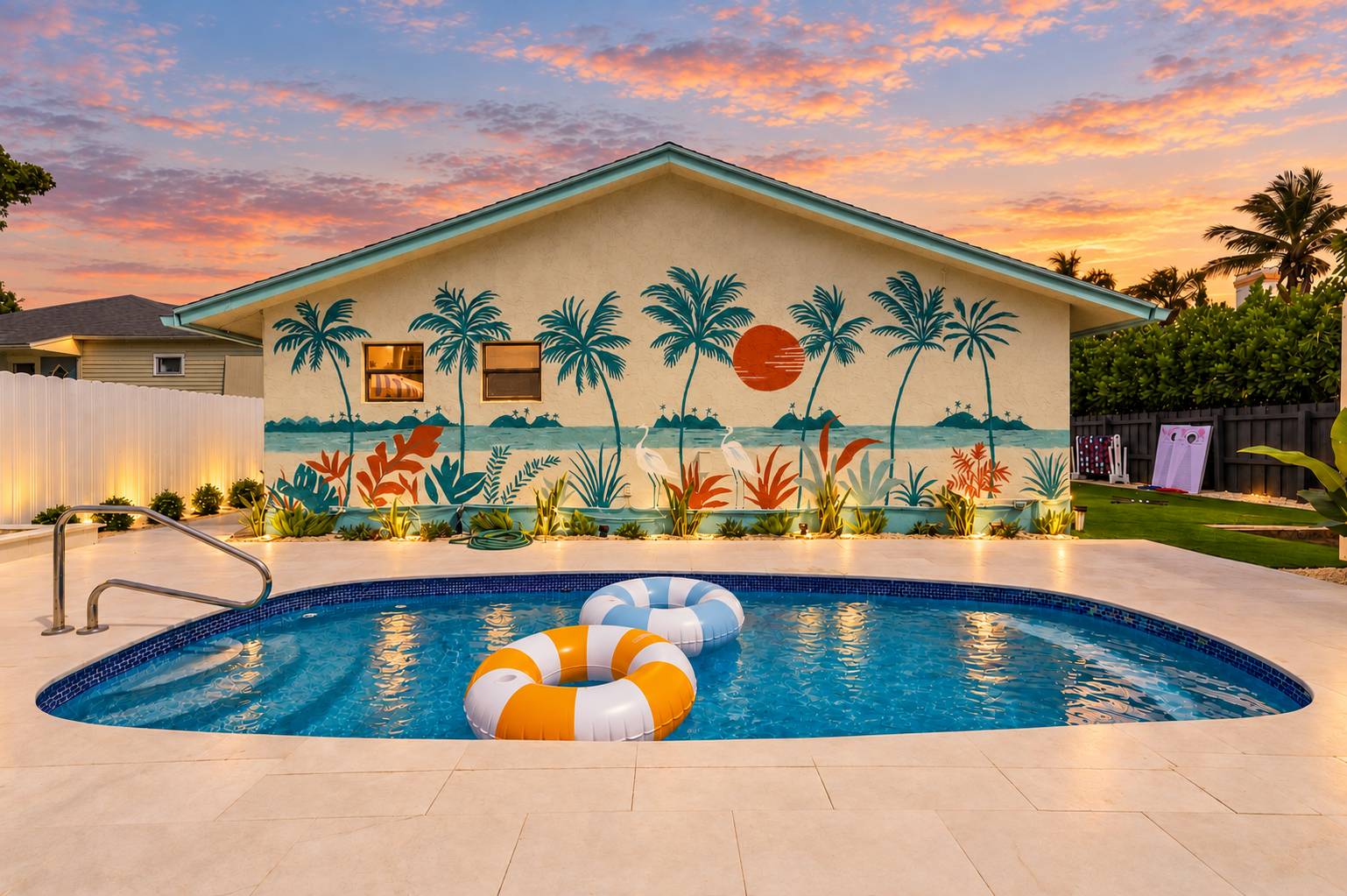 Palm Beach Retreat | Pool, Cold Plunge & Games - West Palm Beach, FL